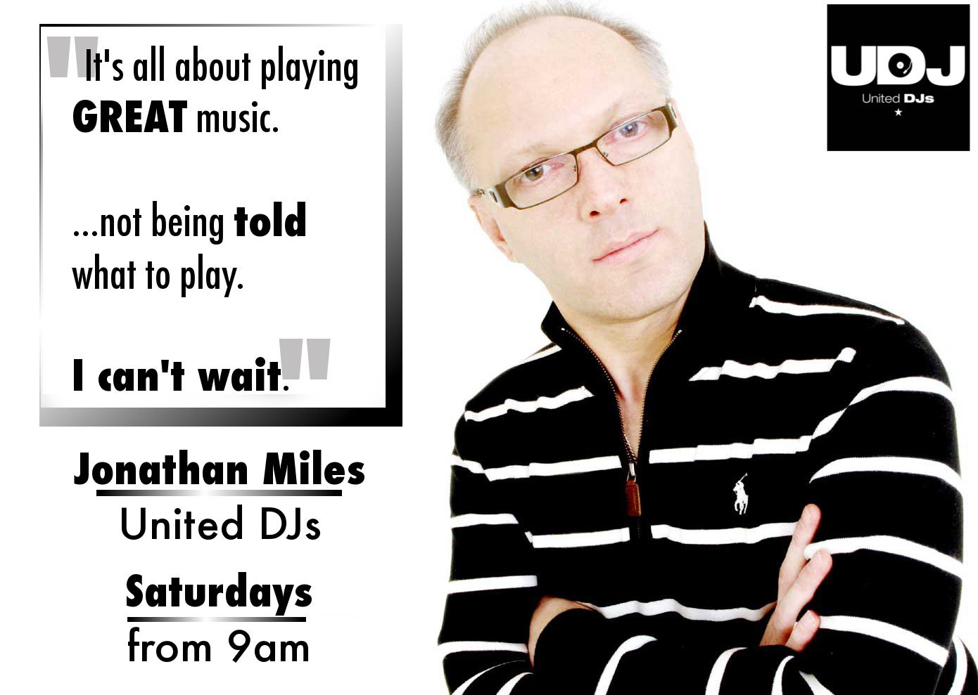 Jonathan Miles signs up with the new station – United DJs | Jonathan Miles